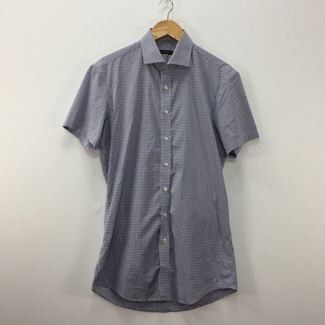 OTTIMO 남95 중고 체크 반팔 셔츠 남방 H8914 | 헬로마켓