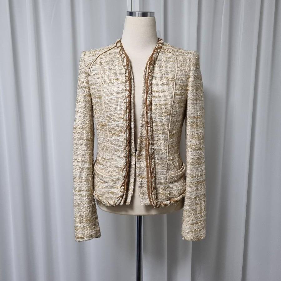 55 it MICHAA 잇미샤 체인장식 트위드 자켓 | 세컨웨어(헬로마켓)