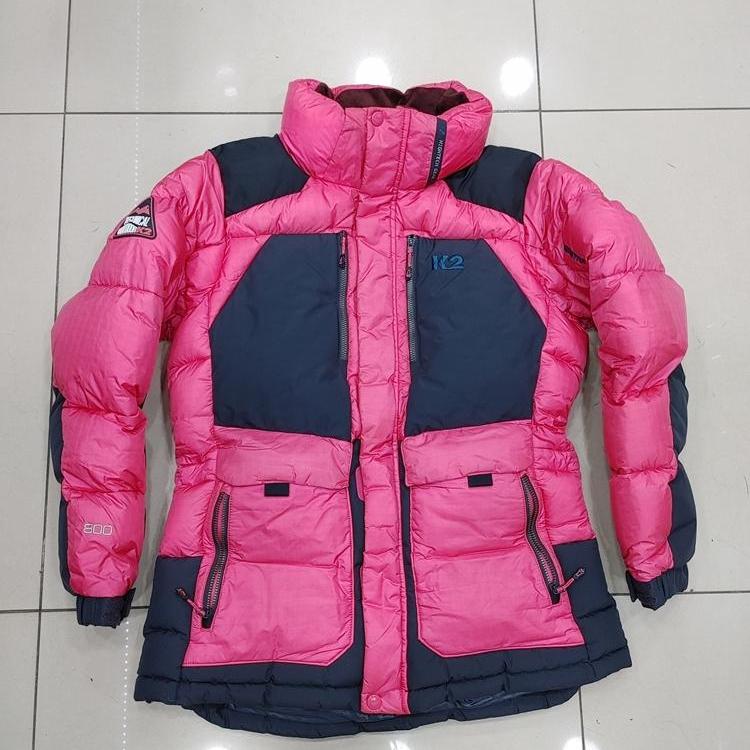 K2 95사이즈 핑크색 헝가리구스다운 패딩점퍼 800... | 헬로마켓