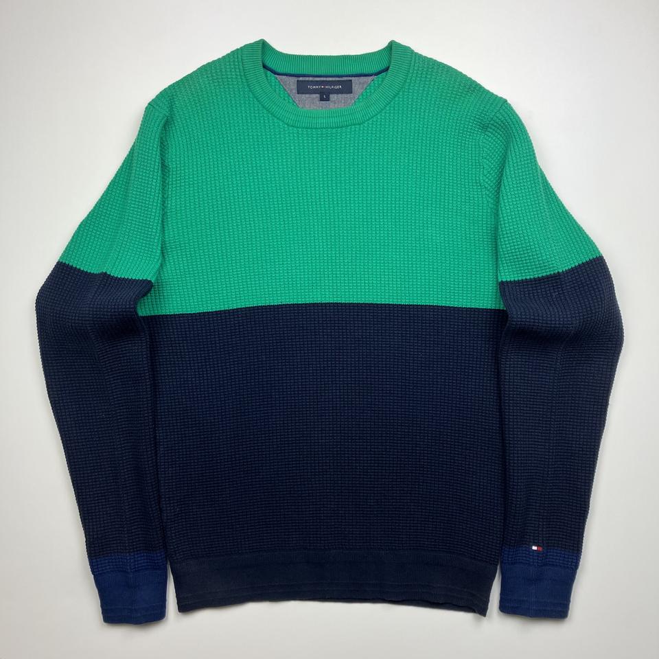 [S] 타미힐피거 투톤배색 니트 | 세컨웨어(헬로마켓)
