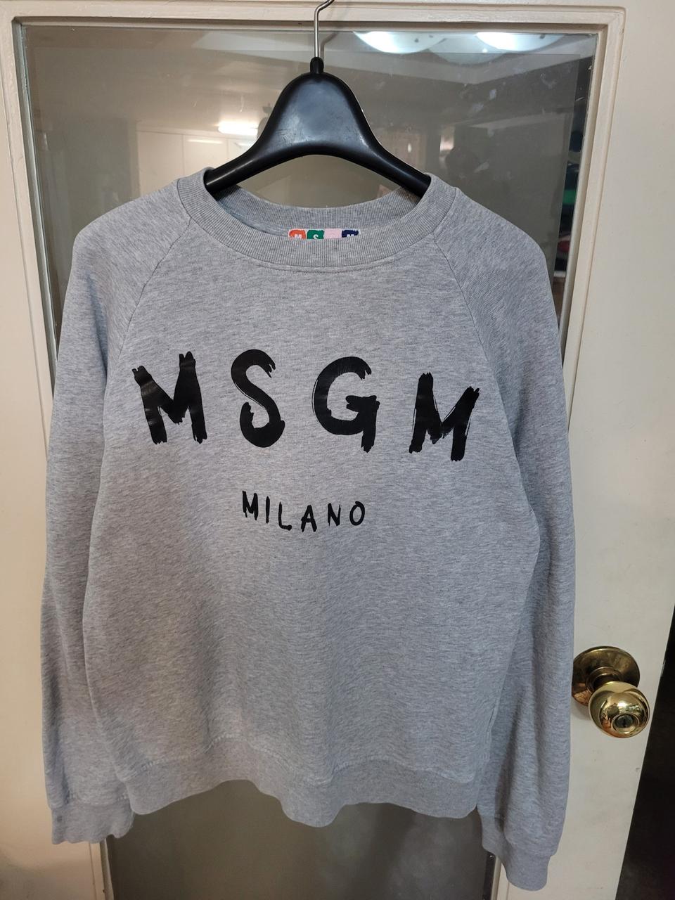 MSGM 레터링 맨투맨 S | 헬로마켓