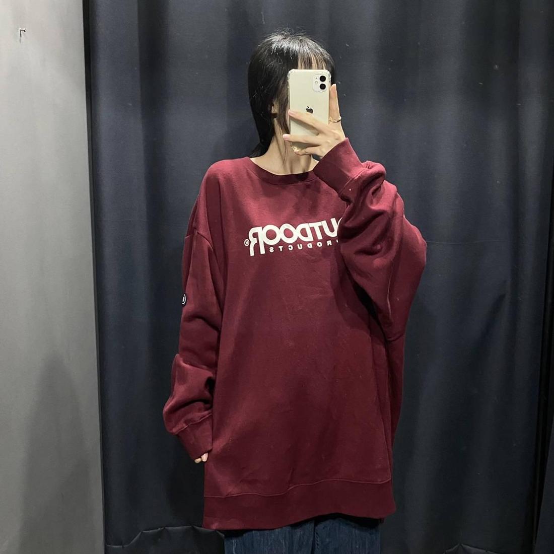 (만원샵) 아웃도어프로덕츠 버건디 빅사이즈 맨투맨 M781 | 헬로마켓