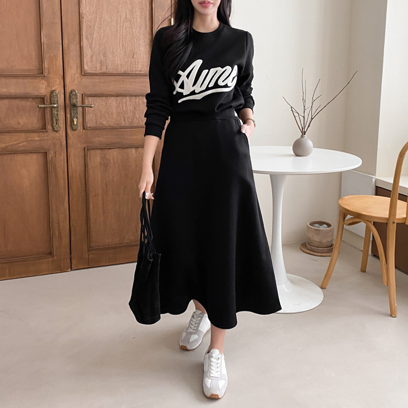 스커트투피스 국내제작 F,XL 기모맨투맨 기모투피스 ... | 헬로마켓