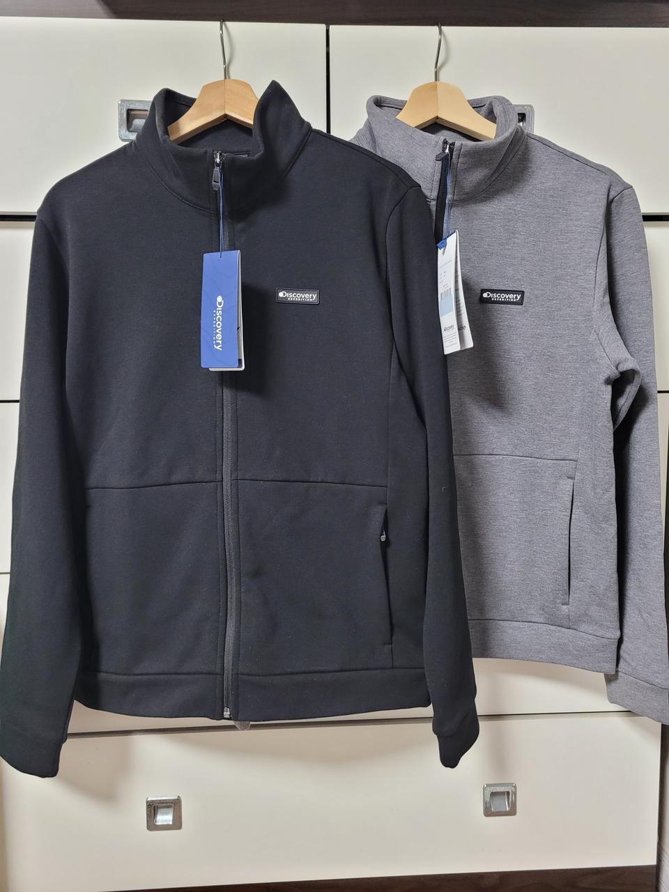 새상품)디스커버리 남녀 면 기모 트레이닝 집업 S,M,L | 헬로마켓