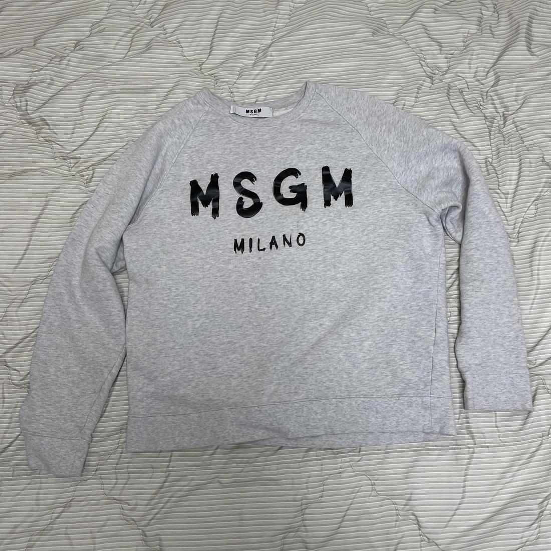 (여성xl) msgm 밀라노 라이트 그레이 맨투맨 | 헬로마켓