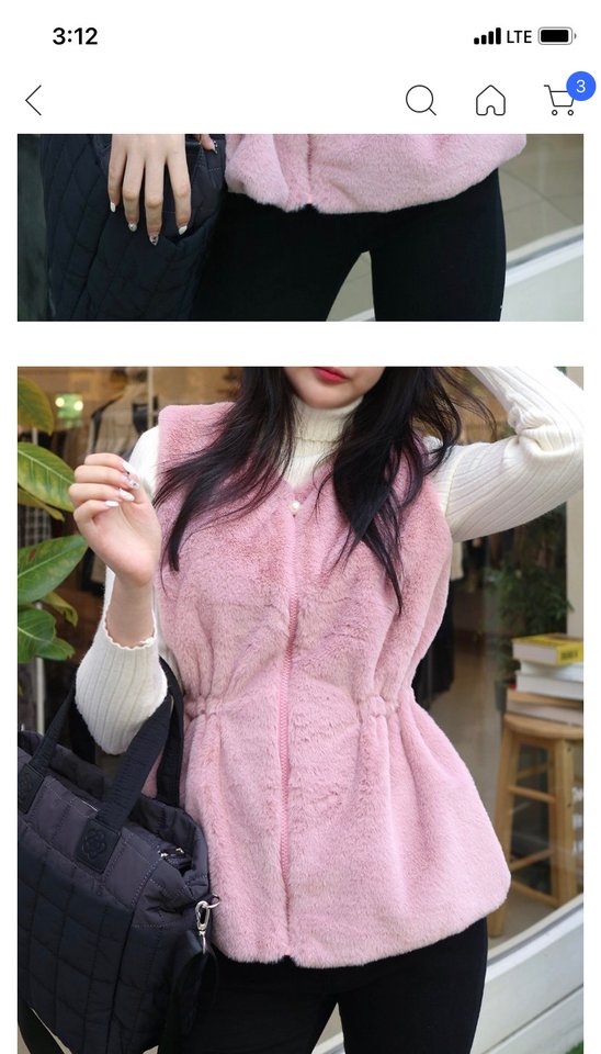 밍크 조끼 새 제품 밍크 퍼 베스트 밍크털 조끼 세컨웨어헬로마켓