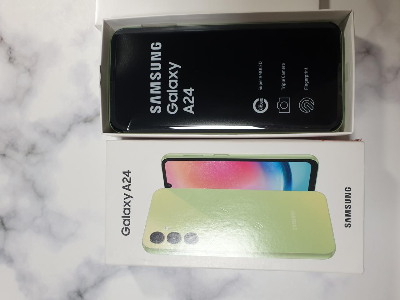 SK 갤럭시A24 라임 128G 미사용 S급 풀박스 ... | 헬로마켓
