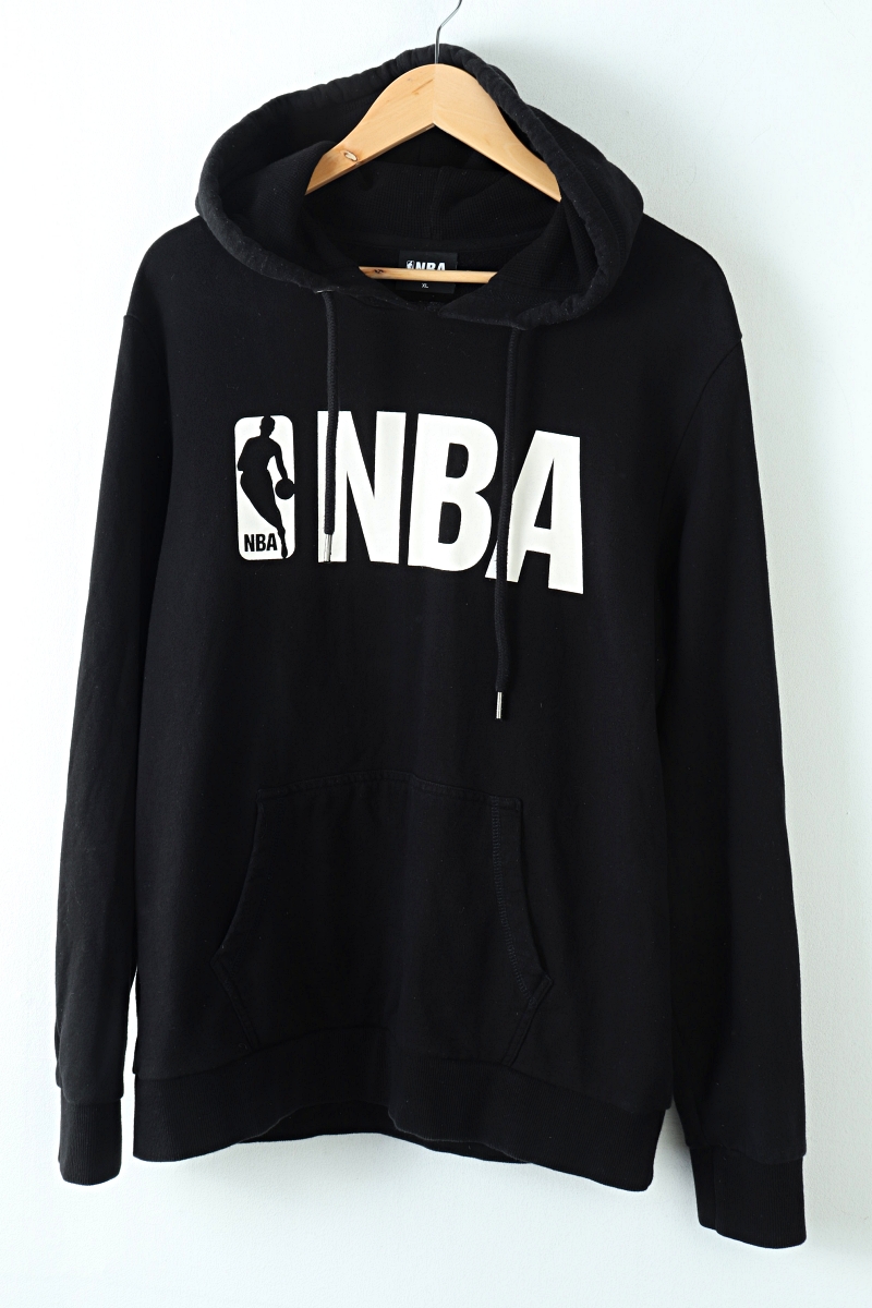 (XL) NBA 엔비에이 후드티셔츠 블랙 빅프린팅 올... | 세컨웨어(헬로마켓)