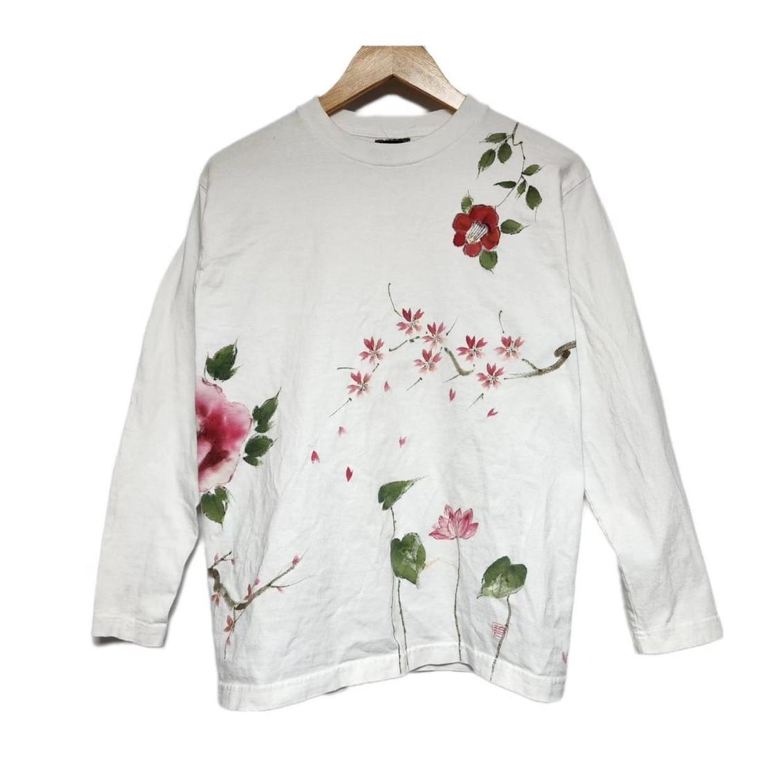 [JPN] 오리엔탈 플라워 프린팅 롱슬리브 | 헬로마켓
