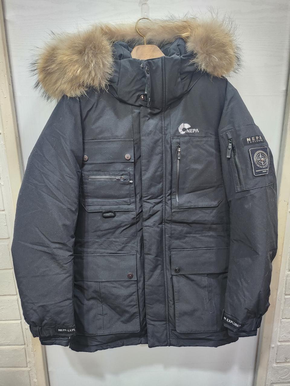 95,M )) NEPA 네파 패딩 !! 모자털 너구리... | 헬로마켓