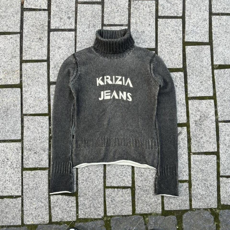 Krizia jeans turtle neak knit | 헬로마켓
