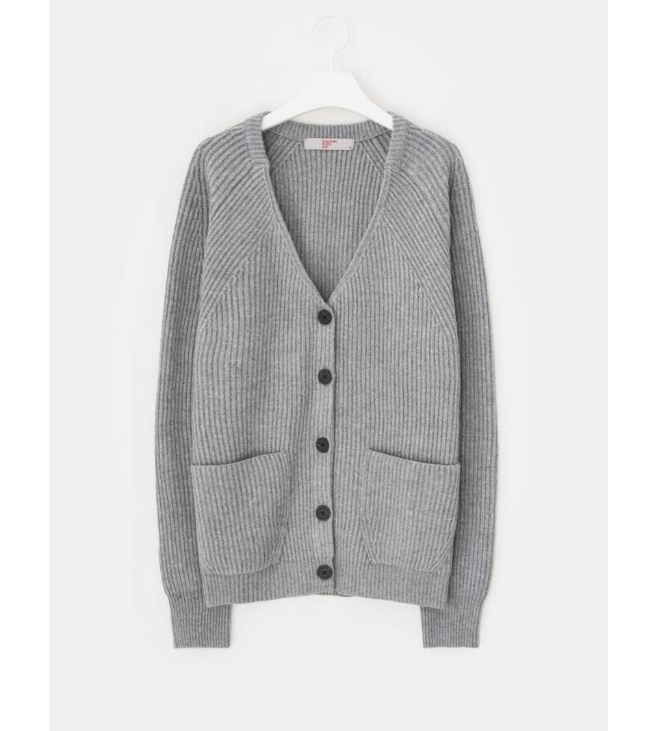 (새상품) 에잇세컨즈 그레이 브이넥 포켓 가디건 | 세컨웨어(헬로마켓)