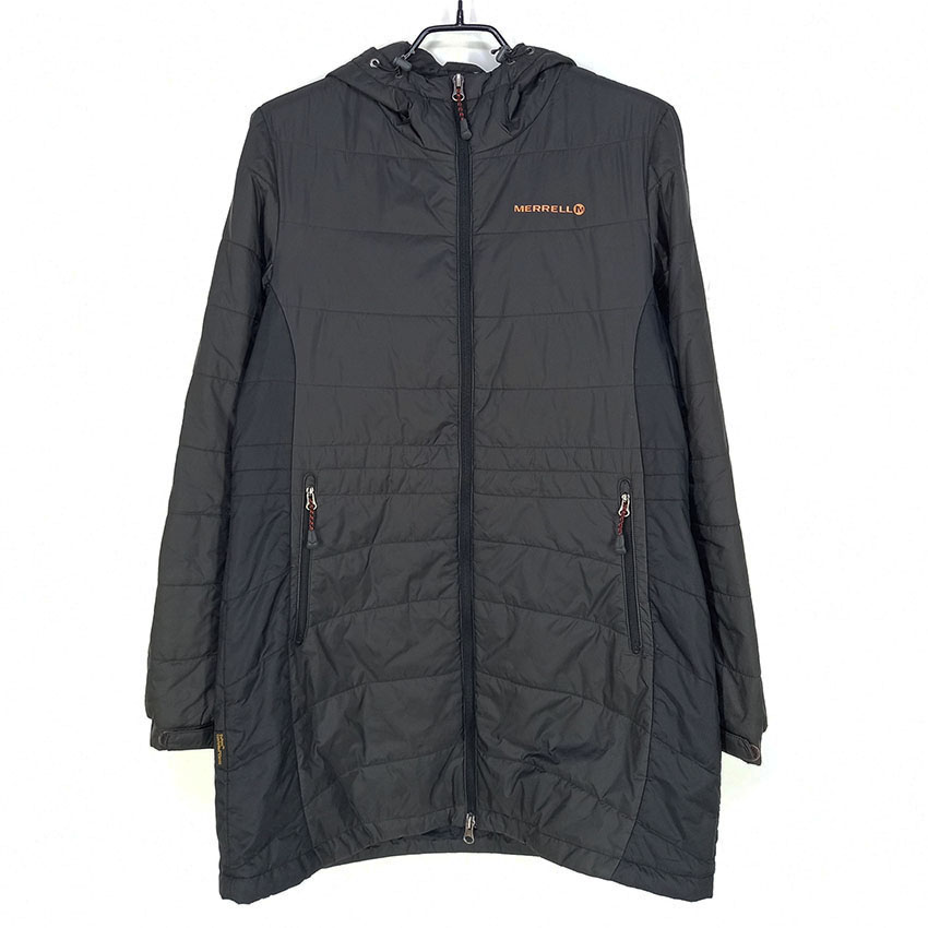 밀레 여 후드고정 웰론충전 경량 하프패딩 챠콜 (HU... | 헬로마켓