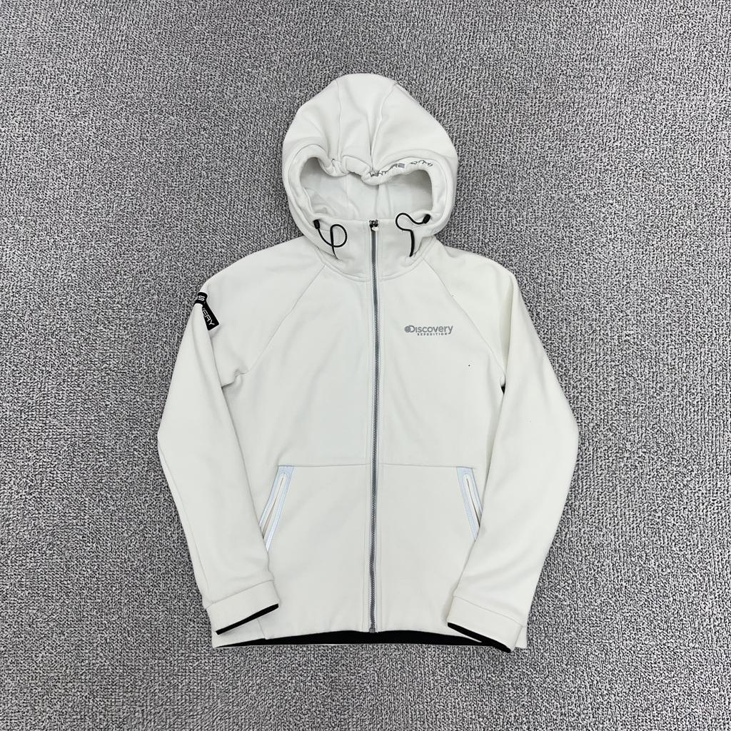 디스커버리 화이트 후드집업 90 | 헬로마켓