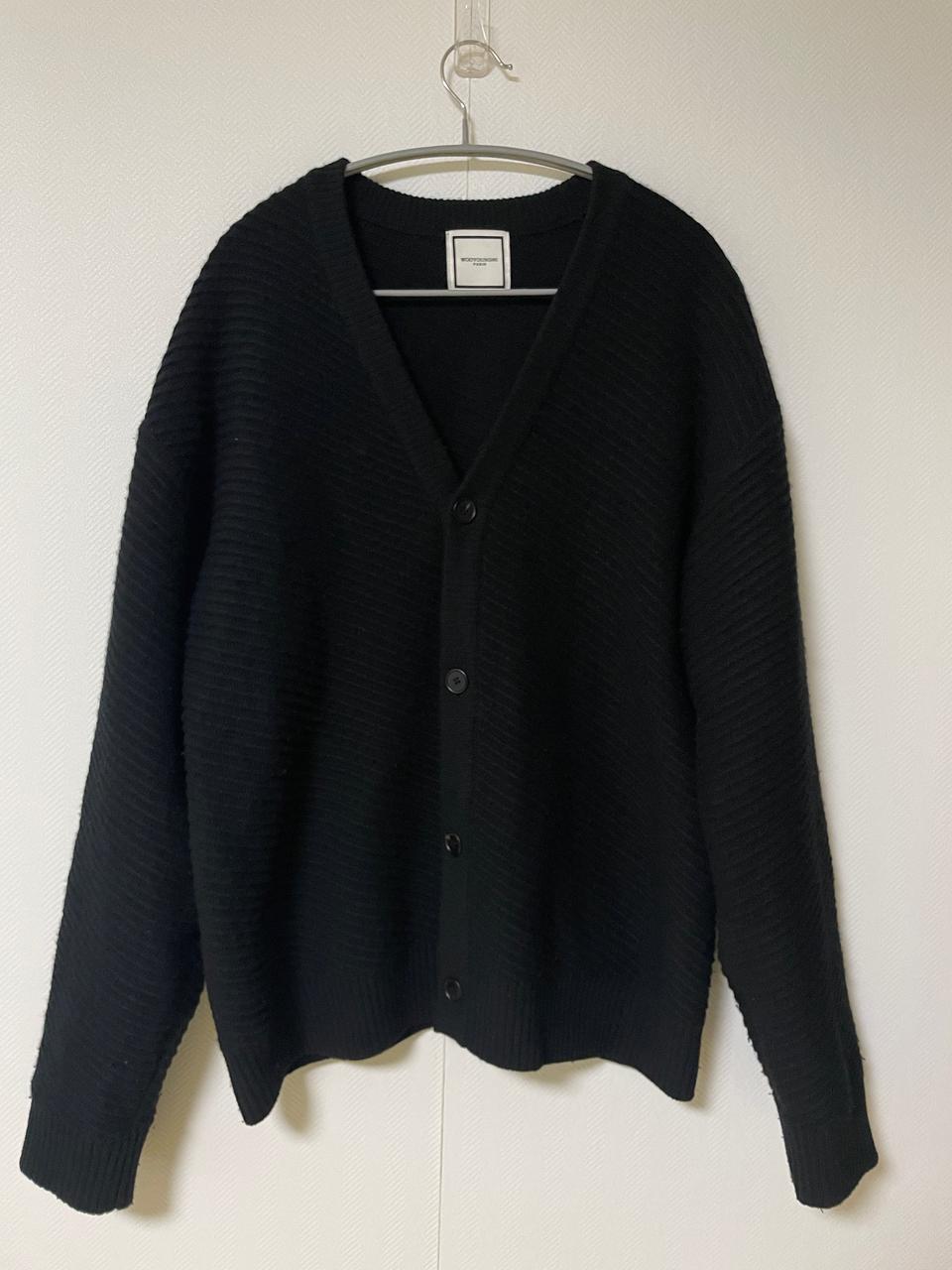 [46] 21fw 우영미 빗살무늬 사선 가디건 | 헬로마켓