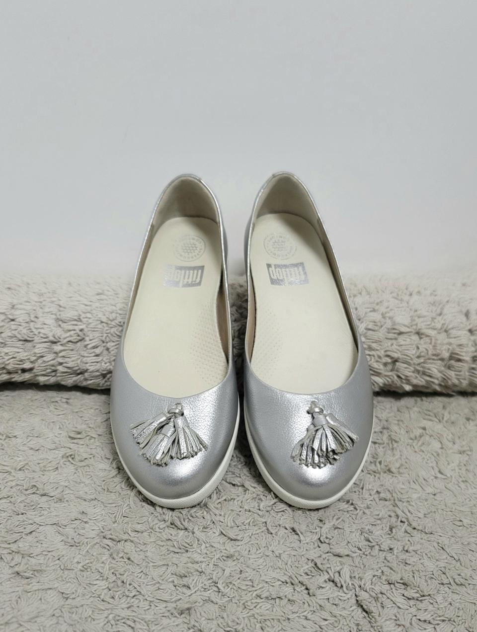 핏플랍 테슬 발레리나 실버 uk3 (225~230) | 세컨웨어(헬로마켓)