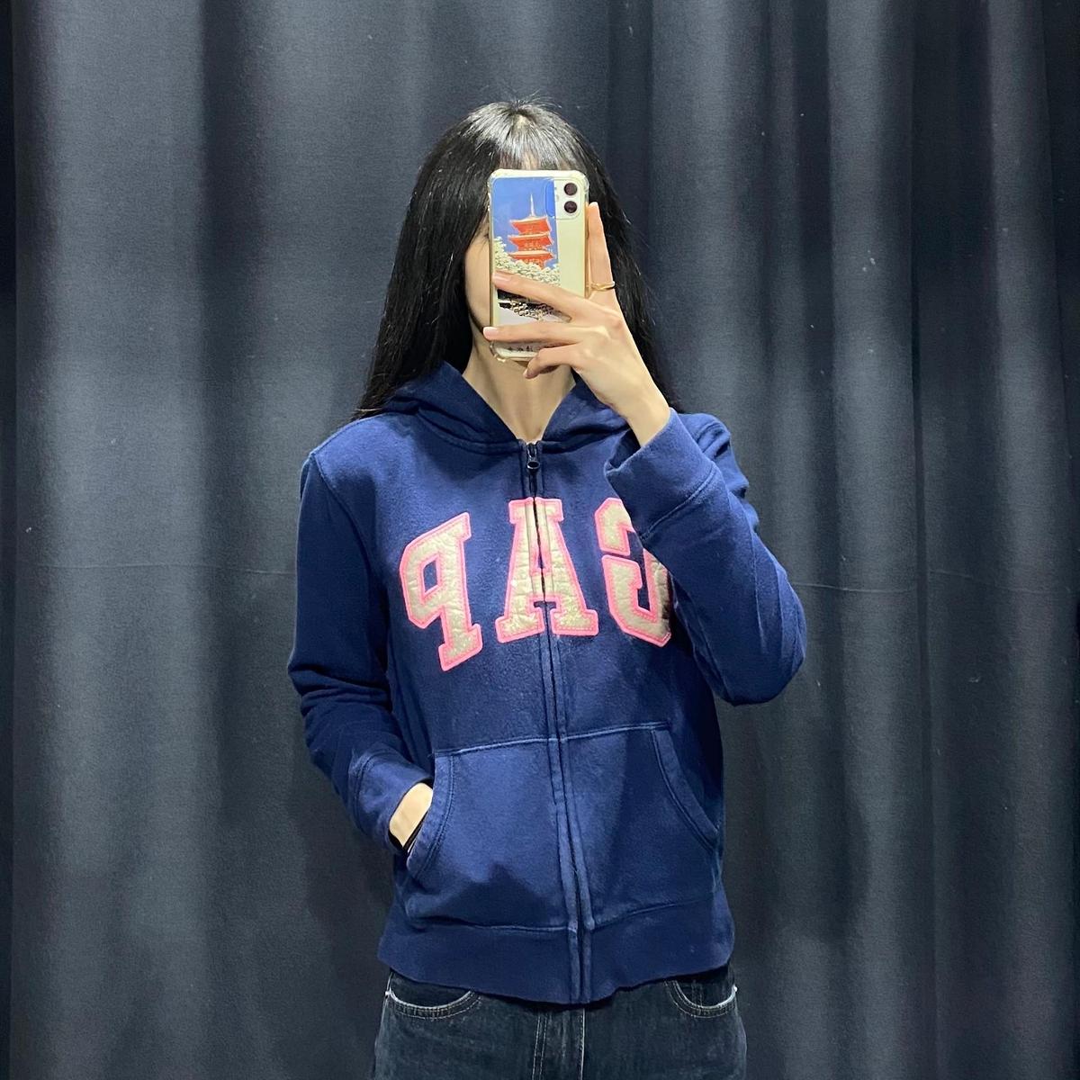 갭 Gap 네이비핑크 후드집업 Xxl M00027 세컨웨어 헬로마켓
