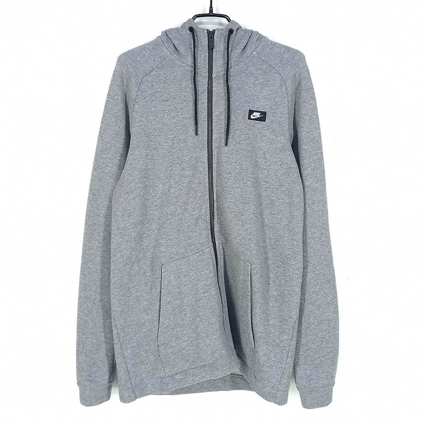 나이키 여 사각로고 코튼 후드집업 그레이S (HU28... | 헬로마켓