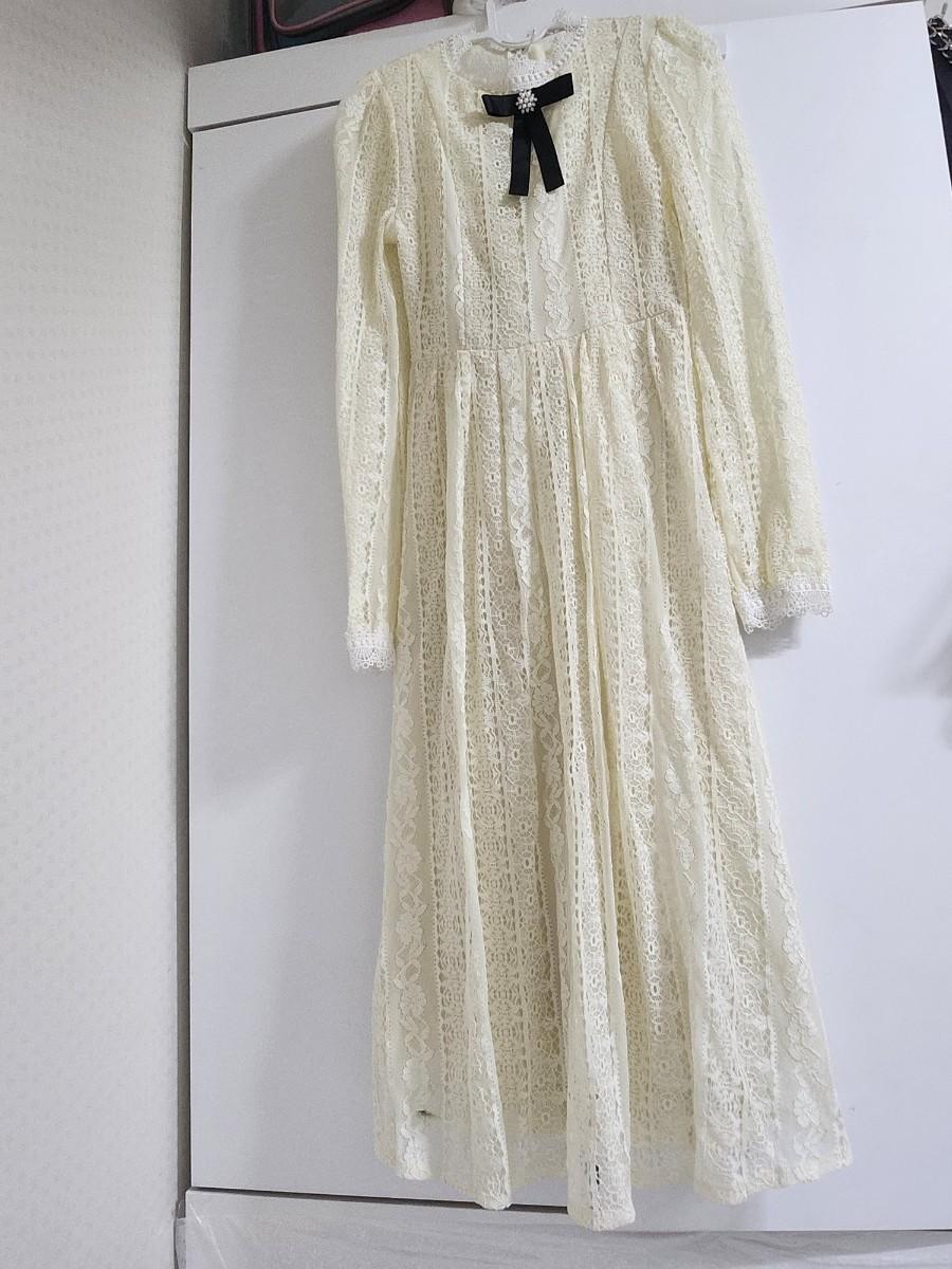 레이스 롱 긴팔 원피스 | 세컨웨어(헬로마켓)