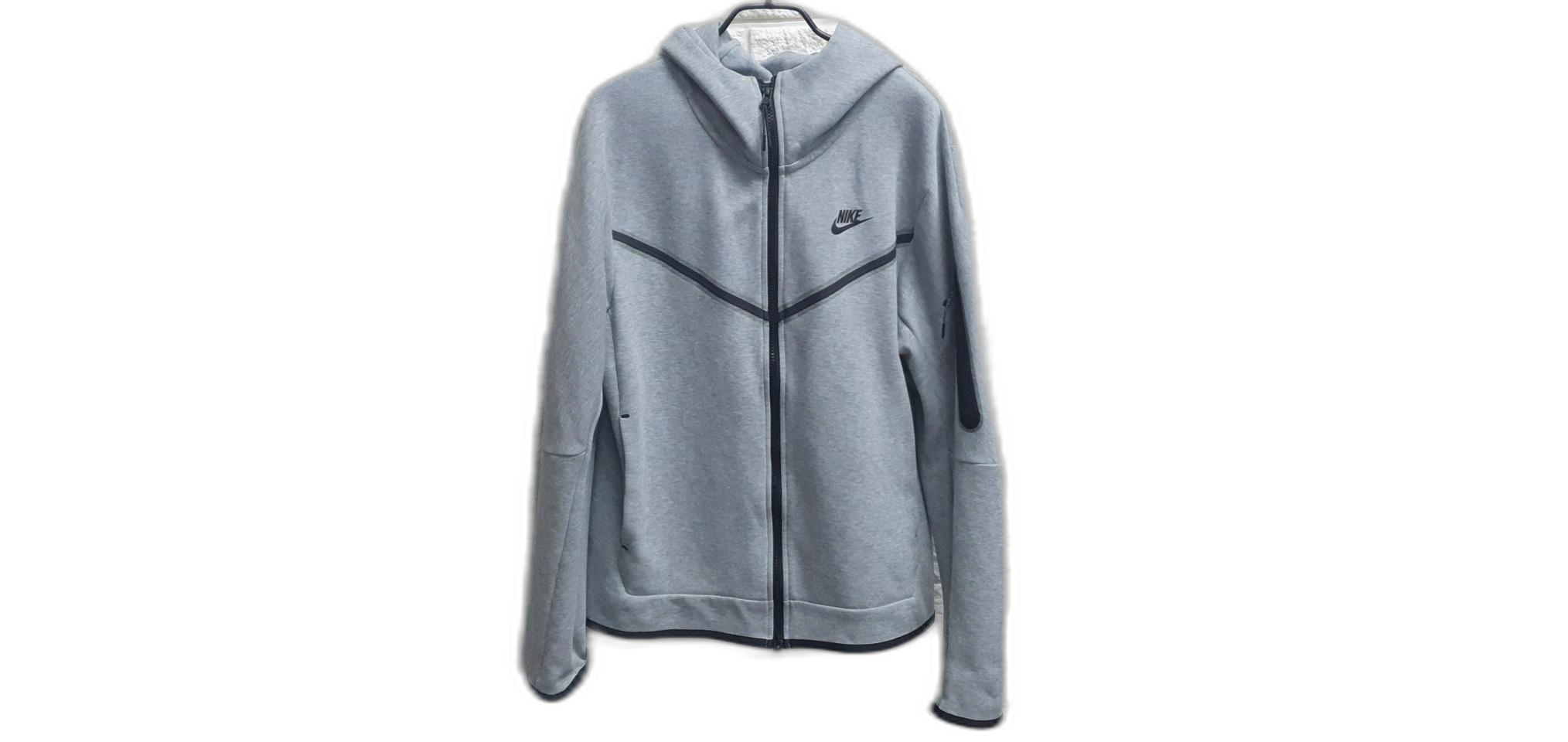 나이키(NIKE)테크 플리스 후드집업 그레이M 컨디션... | 세컨웨어(헬로마켓)