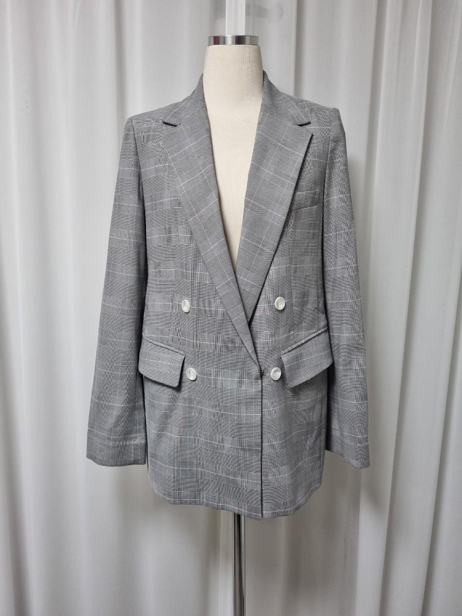 55 THE IZZAT 더아이잗 트윈버튼 체크 자켓 | 세컨웨어(헬로마켓)