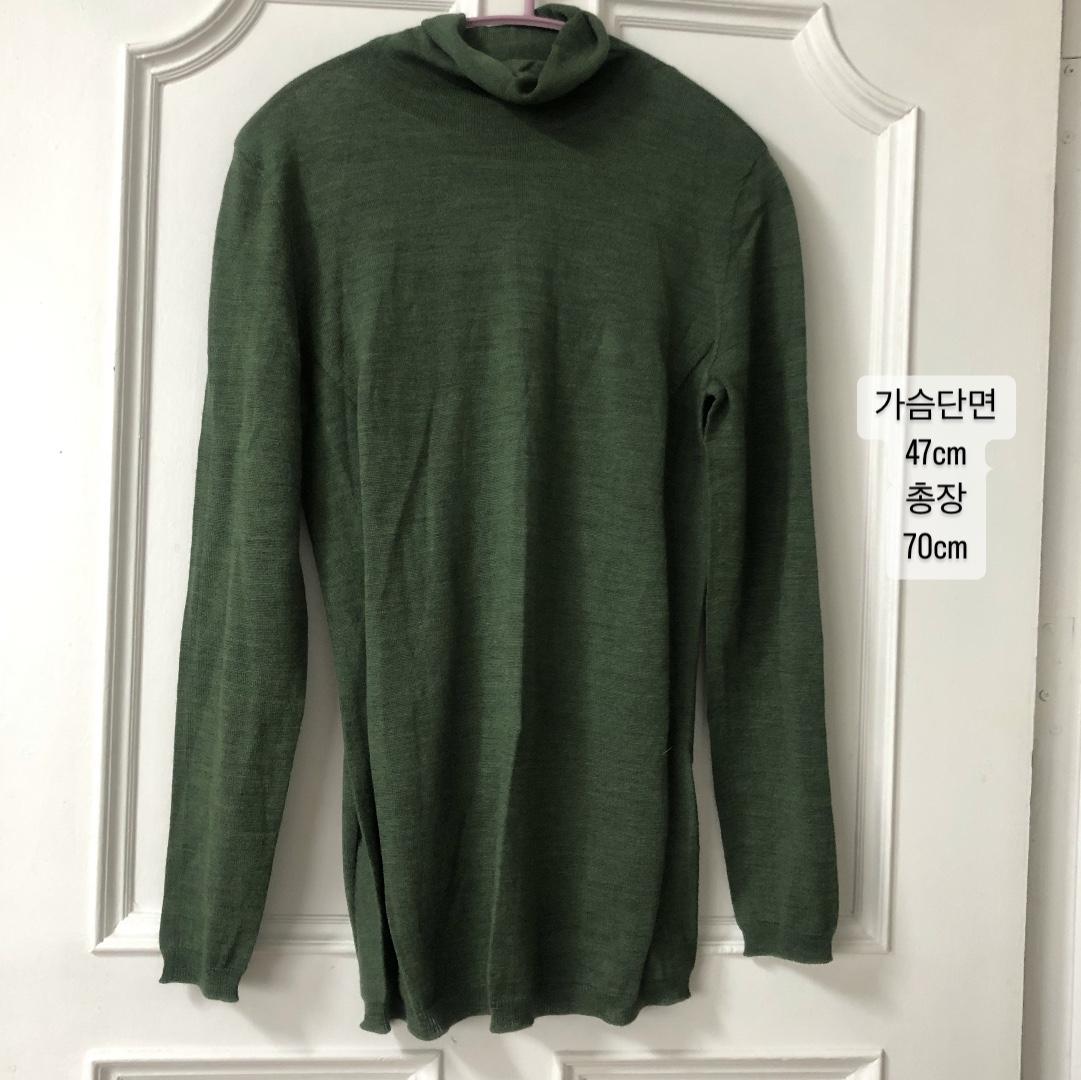 아이잗바바 그린 울100% 터틀넥 이너 레이어드 니트 | 헬로마켓