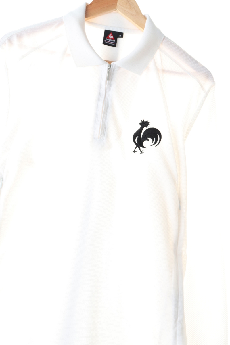 (M) 르꼬끄 카라 긴팔티셔츠 화이트 기능성 골프-BDB3 | 헬로마켓