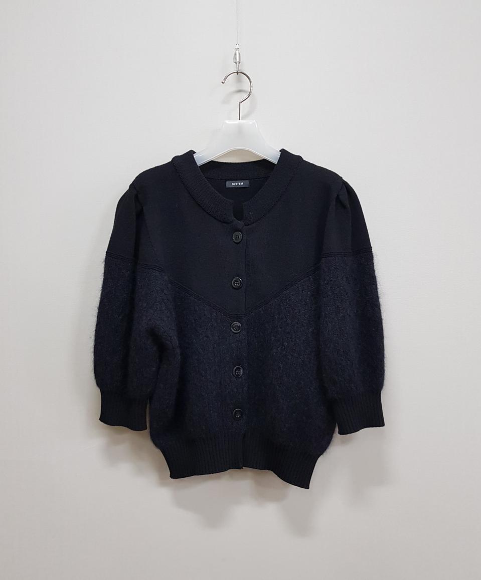 시스템 22FW 모헤어 블랙 가디건 90(F) 사이즈 | 세컨웨어(헬로마켓)