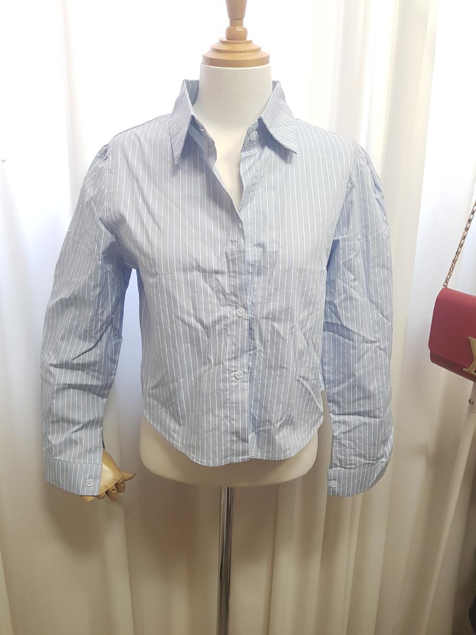 스트라이프 크롭 셔츠남방 | 헬로마켓