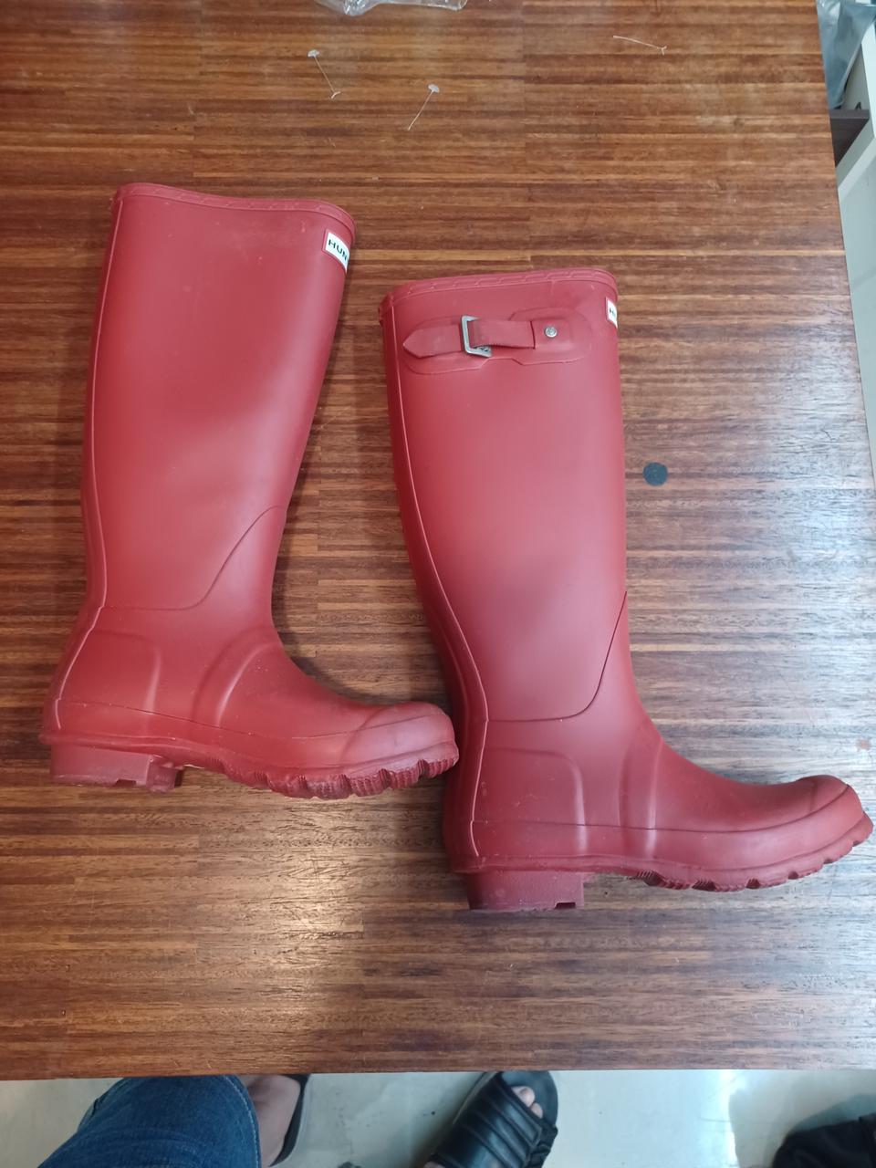 헌터 롱 부츠 버건디 uk3 us4 230 235 | 헬로마켓