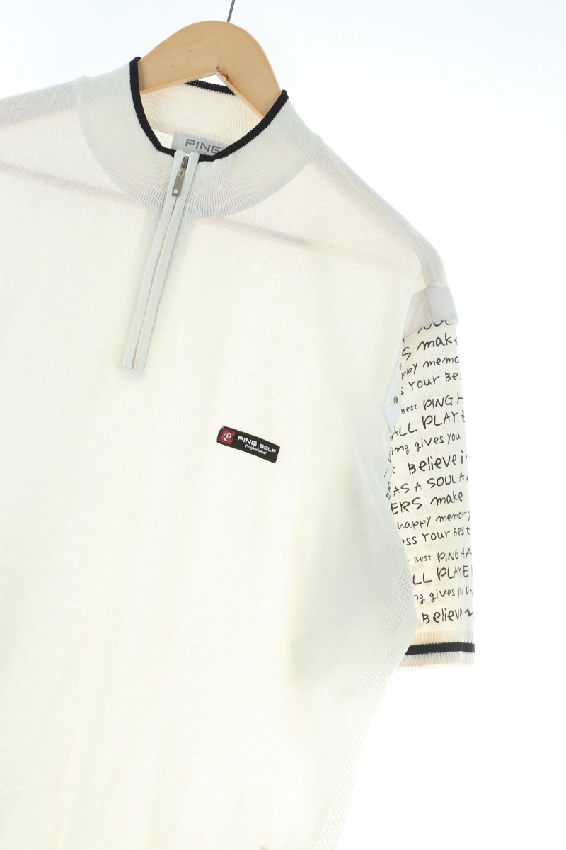 (XL) 핑 반팔 티셔츠 화이트 골프 한정판-D65B | 헬로마켓
