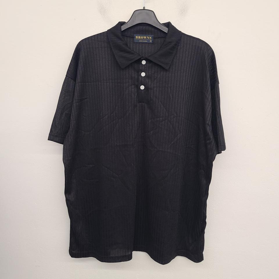 [115/3XL] 바이모노 핀 스트라이프 반팔 카라티 | 세컨웨어(헬로마켓)