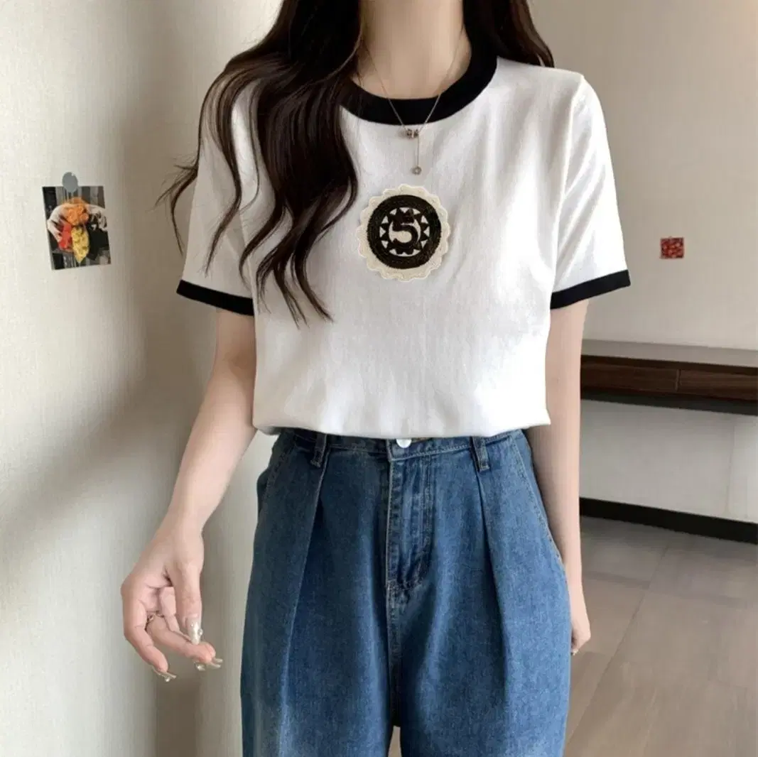 패치 라운드 티 | 세컨웨어(헬로마켓)