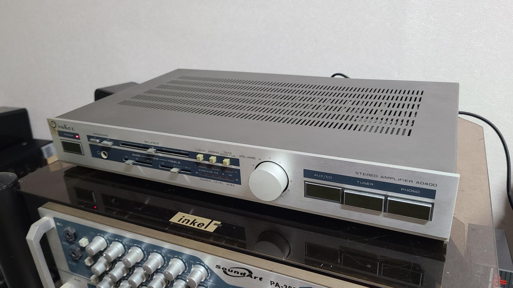 소리전자 - 인켈슬립형앰프 AD 400 튜너 TD 100 인켈 미니앰프 AX 858V