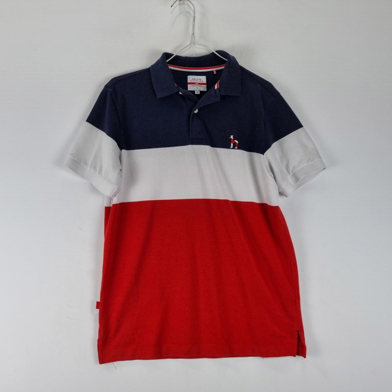 HAZZYS 남95 배색 PK 반팔 카라티셔츠 D5571 | 헬로마켓