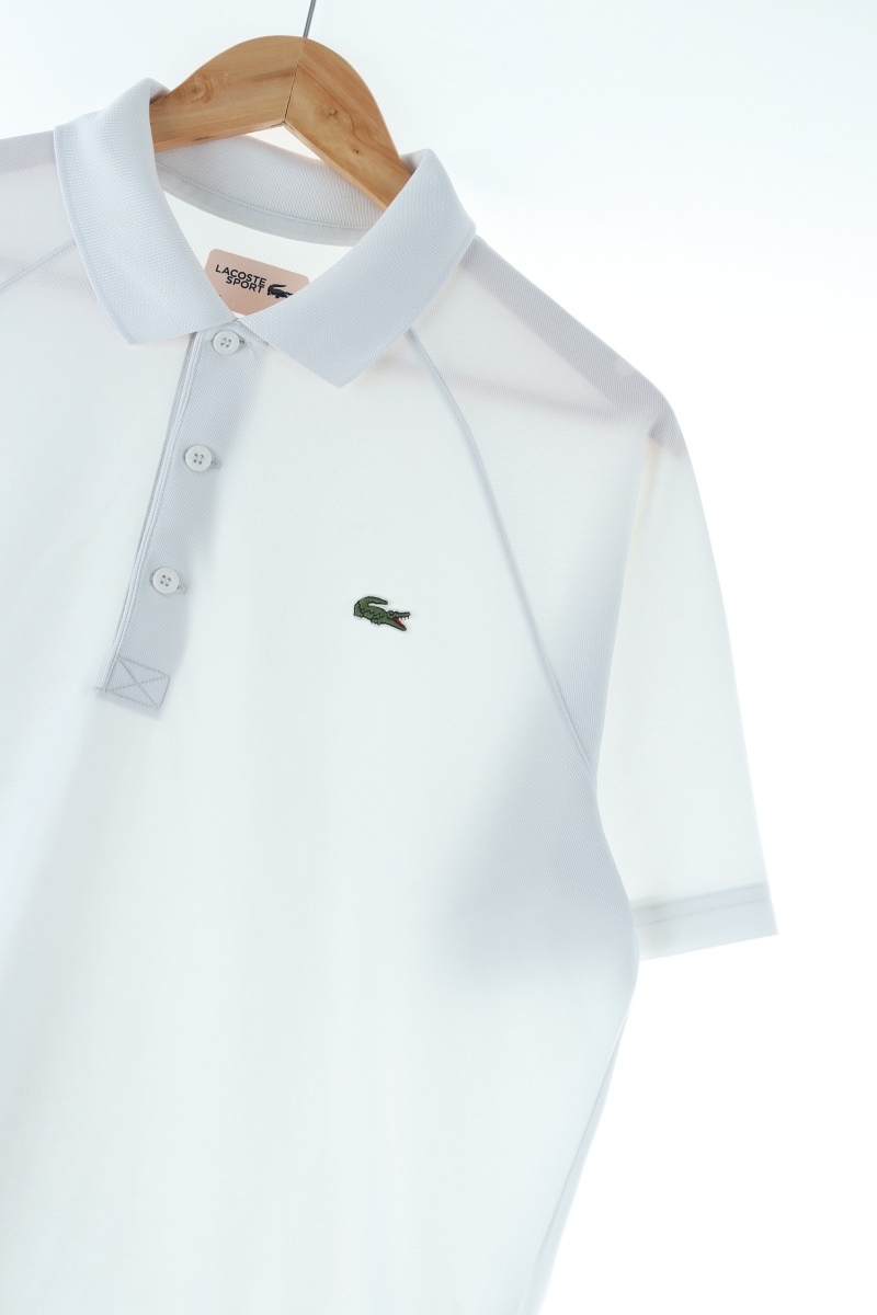 (XL) 라코스테 반팔 카라 티셔츠 화이트 기능성 루... | 헬로마켓