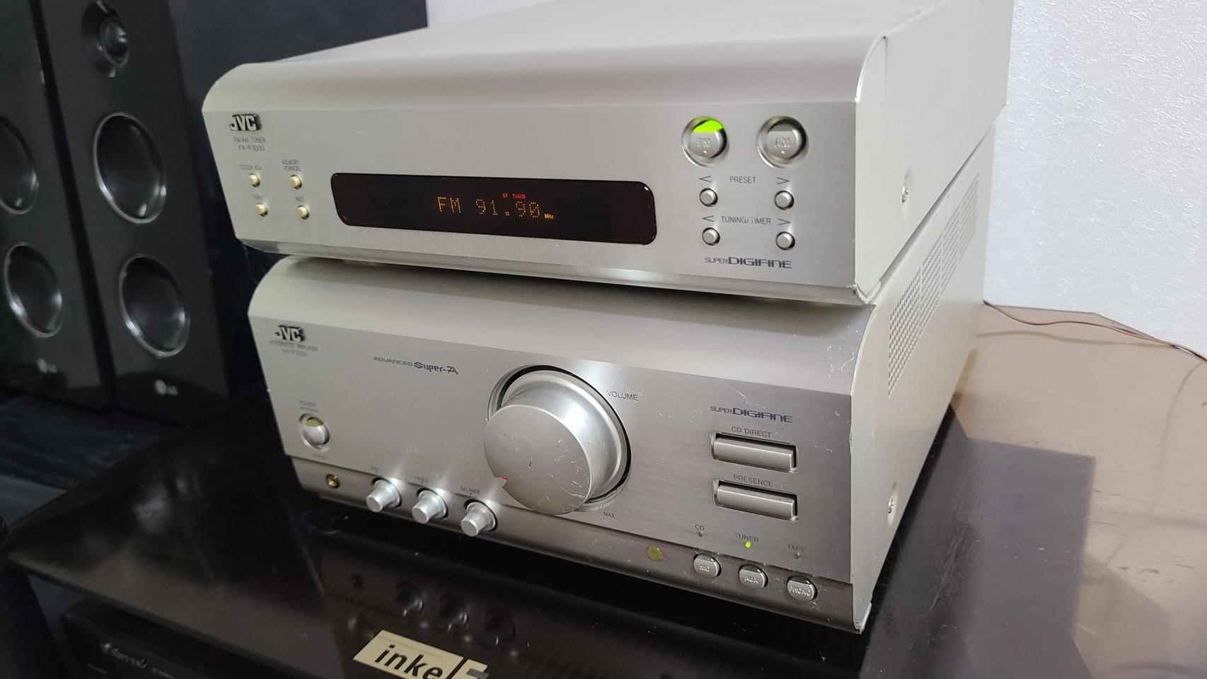 소리전자 - 마란츠 미니앰프 시디 CR 40 JVC 미니튜너앰프 AX F3000 FX