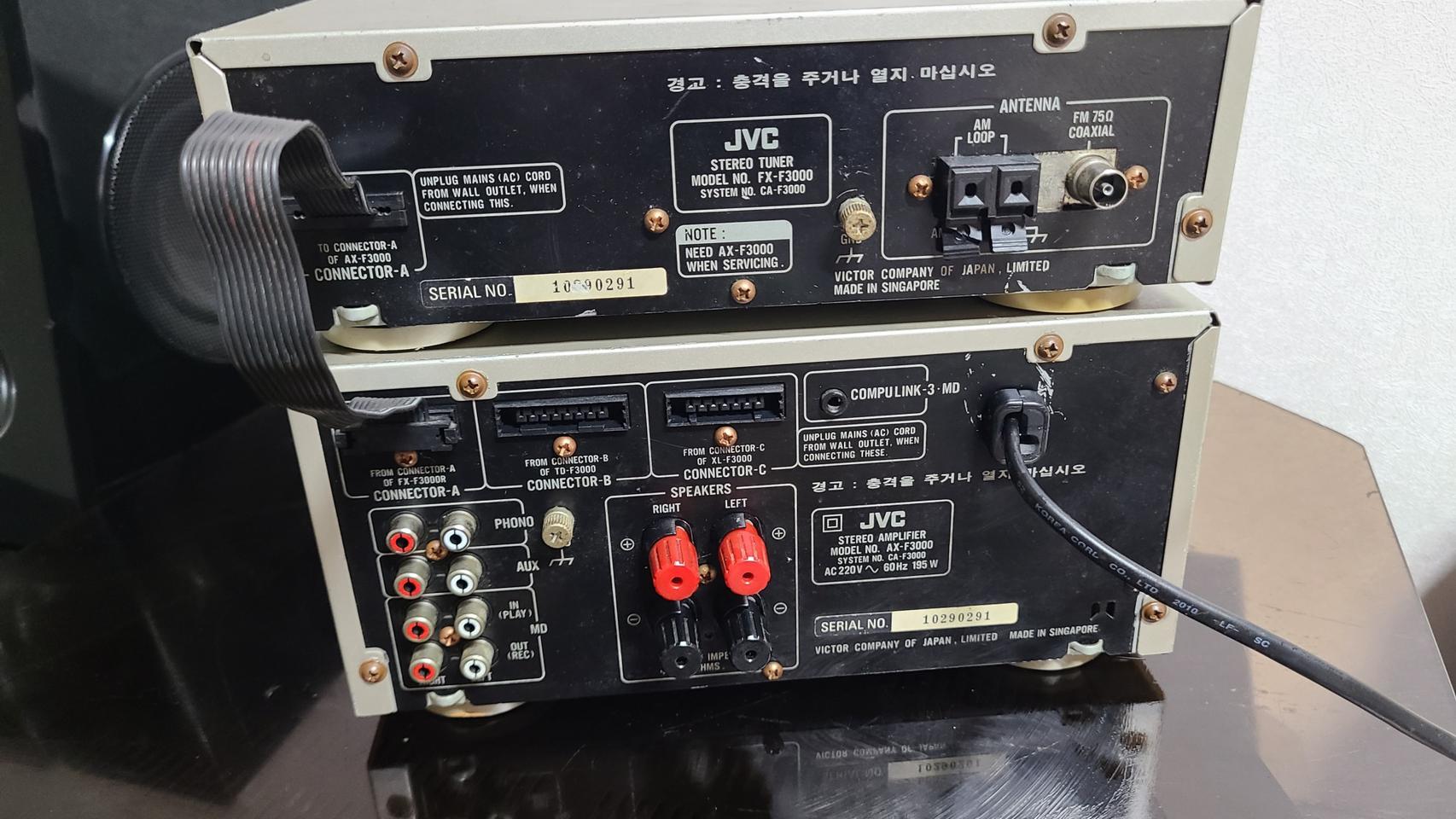 소리전자 - 마란츠 미니앰프 시디 CR 40 JVC 미니튜너앰프 AX F3000 FX