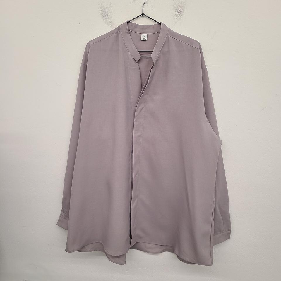 [115/3XL] 바이모노 오픈 카라 차이나카라 셔츠 | 세컨웨어(헬로마켓)