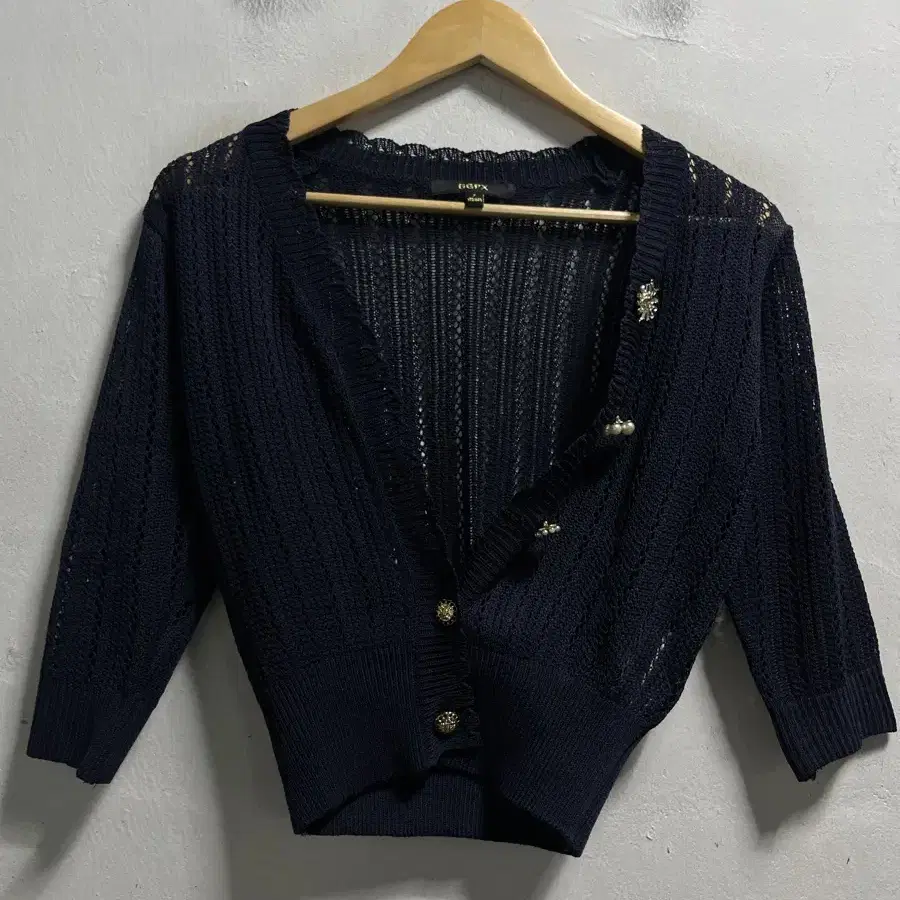 55-66 GGPX 시스루 루즈핏 크롭 가디건 정품 | 헬로마켓