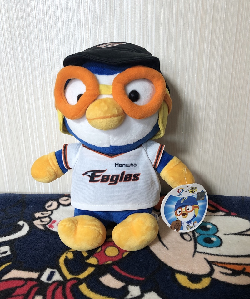 KBO X 뽀로로 한화이글스 뽀로로인형 30cm | 헬로마켓