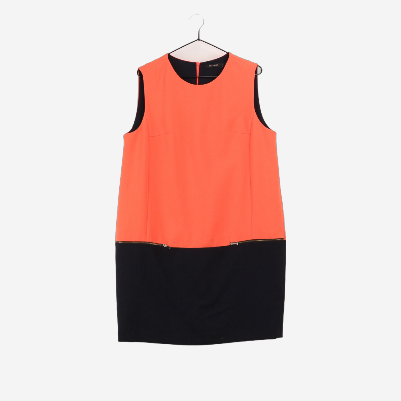 [77]쉬즈미스 코랄 배색 민소매 원피스(SW2908) | 헬로마켓