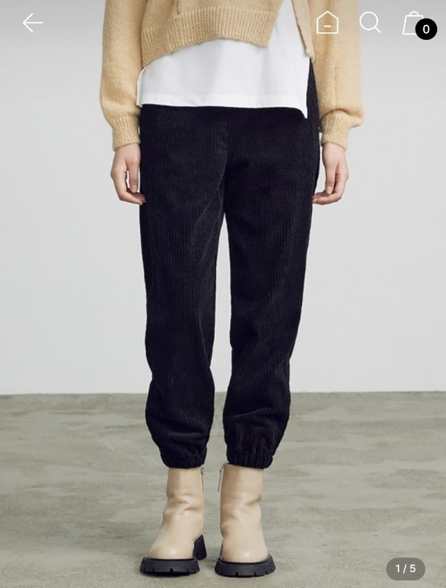 한섬 구호플러스 21fw 코듀로이 조거 팬츠 ... | 헬로마켓