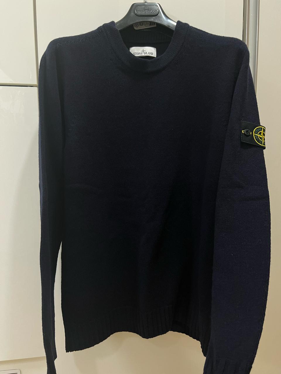 백화점) 23fw 스톤아일랜드 네이비 니트 L (새상품) | 헬로마켓