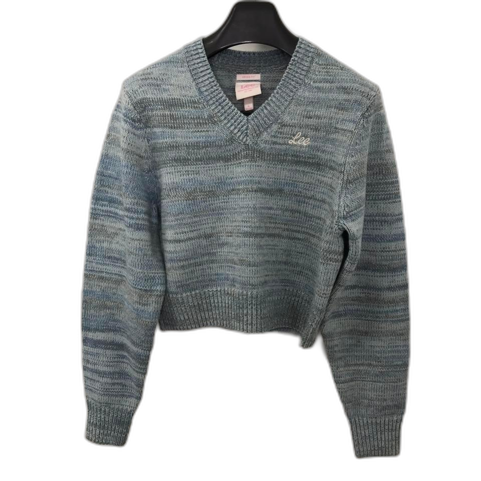 LEE 23FW 울 브이넥 믹스니트 [여성M] | 헬로마켓