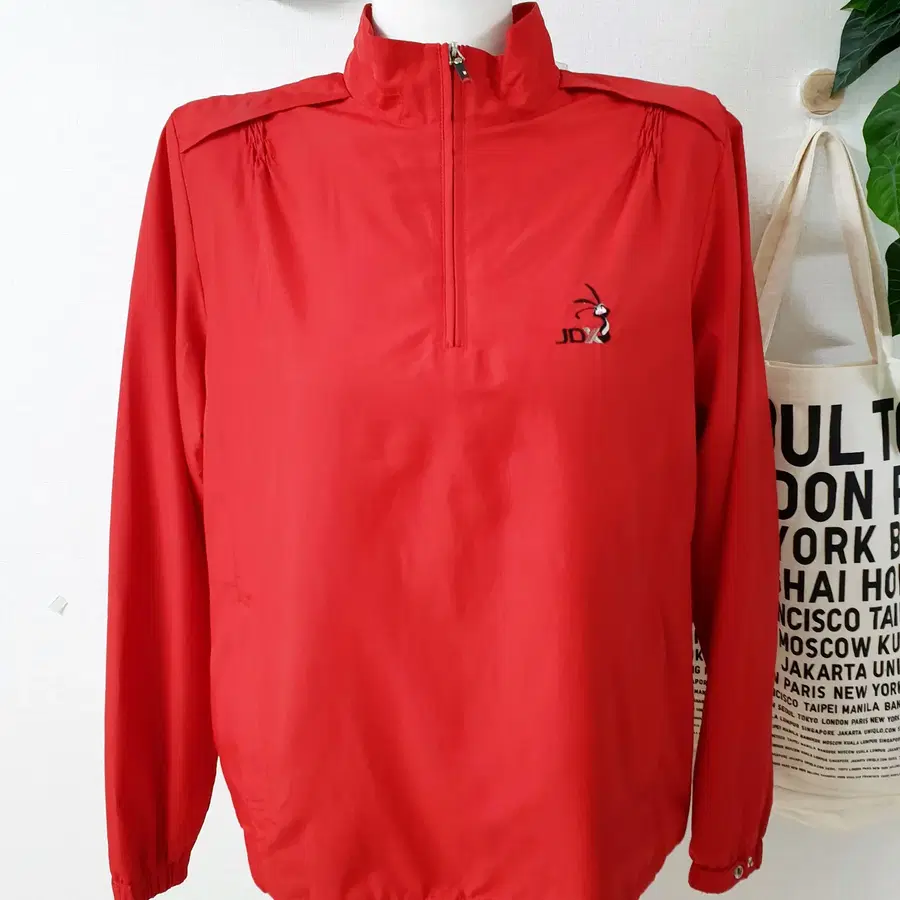 JDX 여성골프 바람막이 95 아노락 어깨셔링 레드 | 헬로마켓
