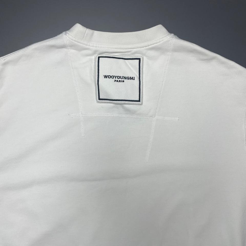[50] 우영미 22FW 스퀘어 라벨 화이트 맨투맨 ... | 헬로마켓