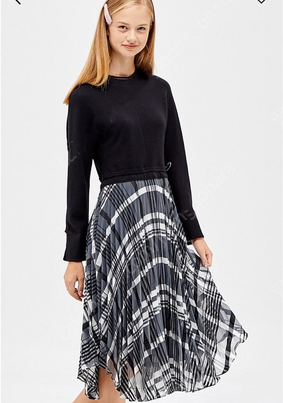 한섬 SJSJ 20SS 체크플리츠 롱원피스 S 사이즈 | 헬로마켓