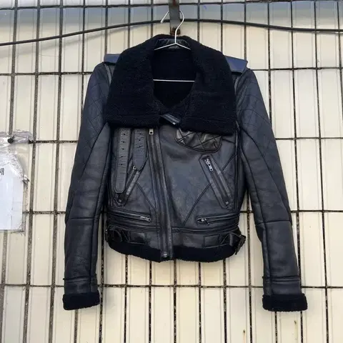 시스템 레더 양가죽 라이더자켓 | 헬로마켓