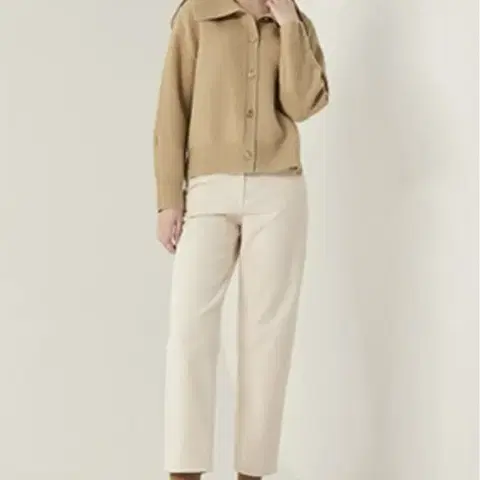 한섬 SJSJ 에스제이 빅카라 니트 가디건 90 | 헬로마켓